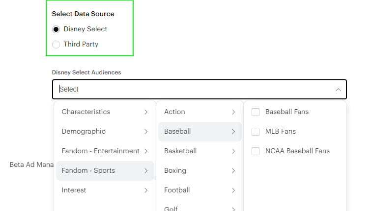 Proprietary ‘Disney Select’ Audiences are Now Available in Disney ...